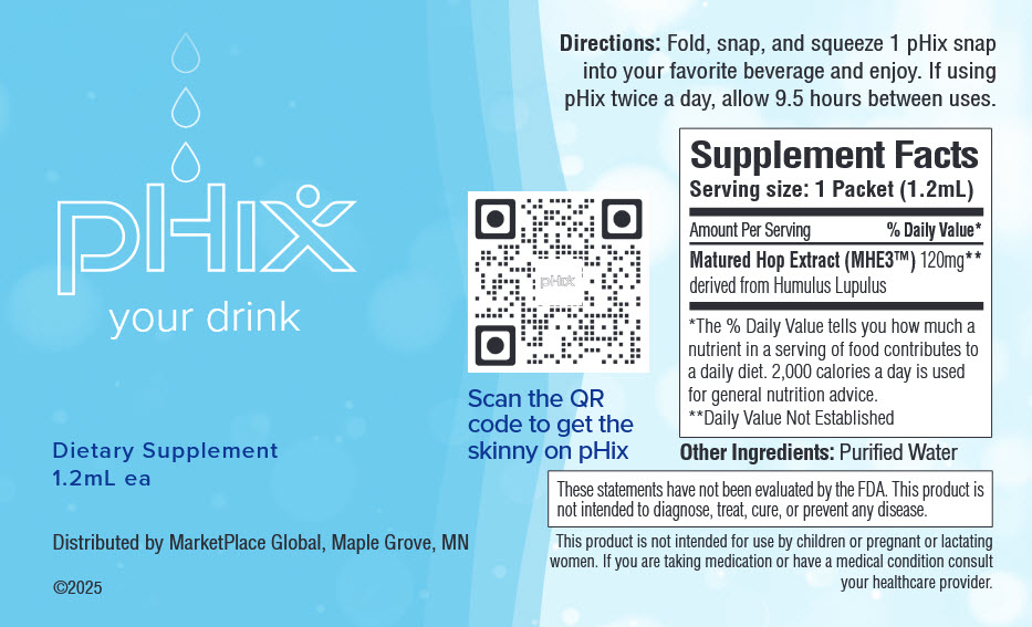 US - 1 bottle of pHix + 6 Snaps for Customers | pHix | MarketPlace Global