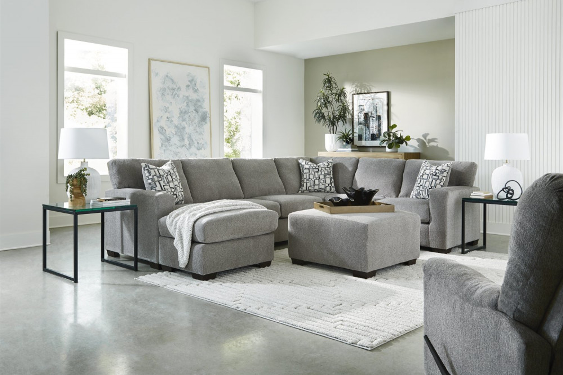 Home Run Nickel Left Arm Facing Chaise Sectional | Living Room | Seat N ...
