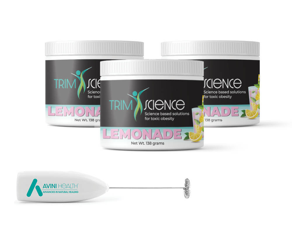 TrimScience Lemonade 3 Pack with Stirrer | TrimScience | Avini Health