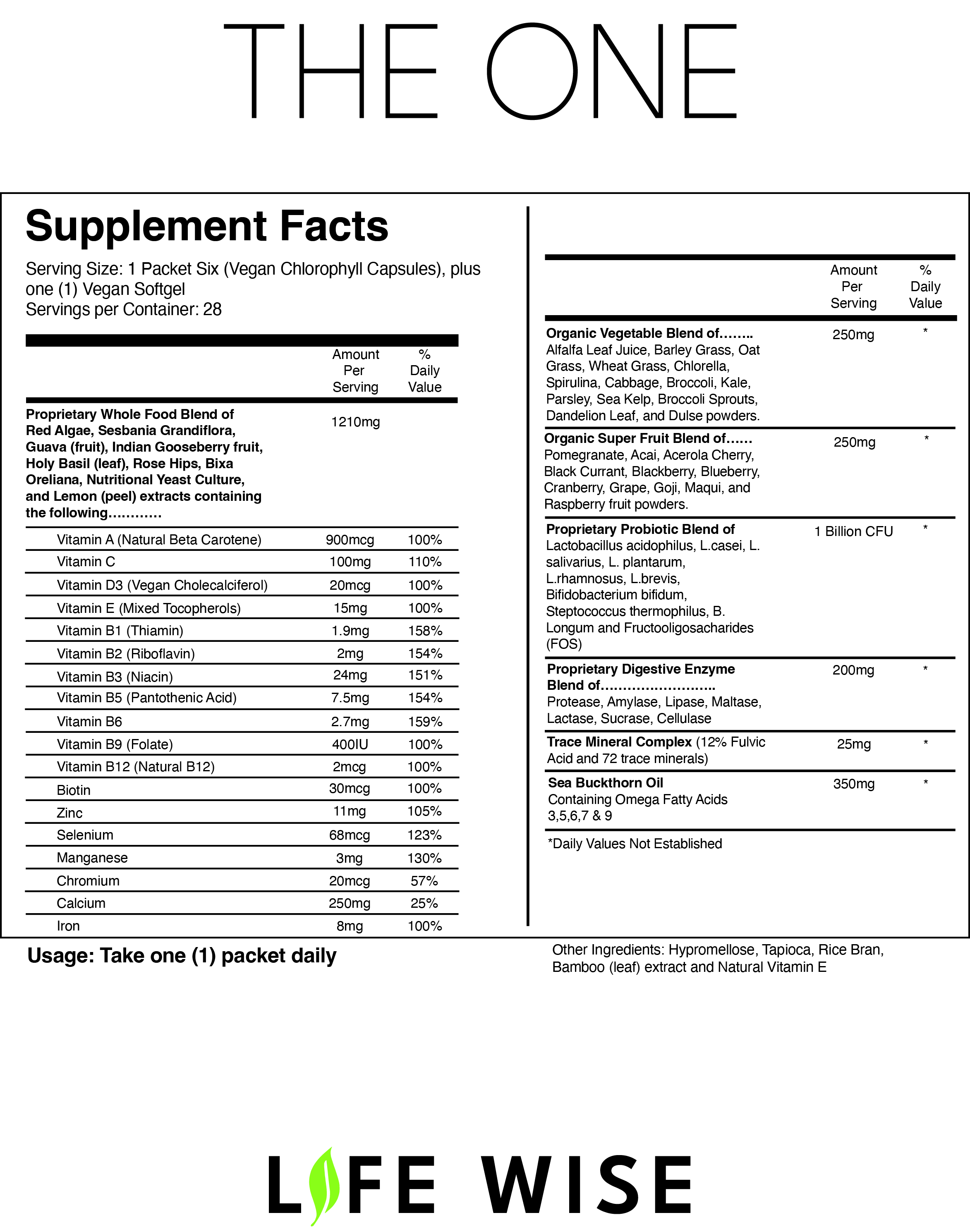 The One | Products | Lifewise