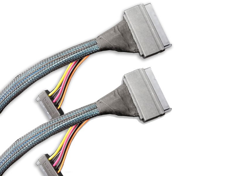 PCIe Gen5 MCIO x8 (SFF-TA-1016) 74P to *2 Multilink PCIe drive ...