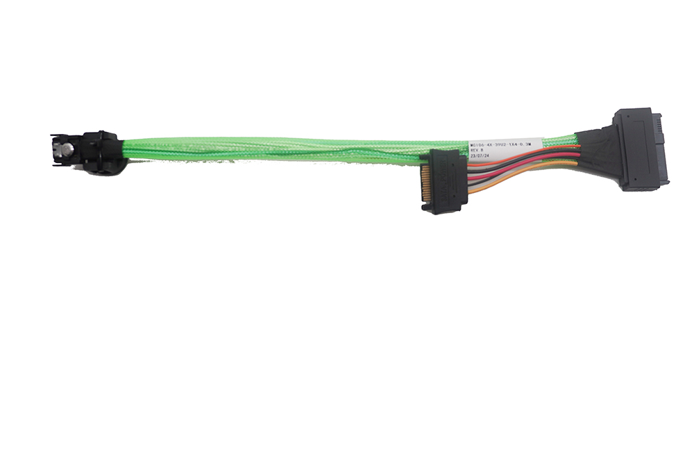 Gen6 PCIe MCIO x4 (SFF-TA-1016) 38P to Multilink Drive (SFF-8639) 68P ...