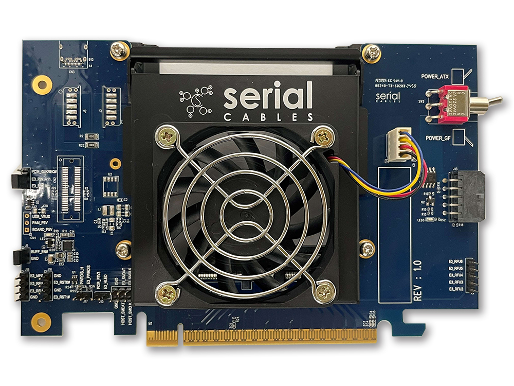 Gen6 PCIe/CXL rated x16 slot – x16 E3 EDSFF Vertical Adapter | Gen6 ...